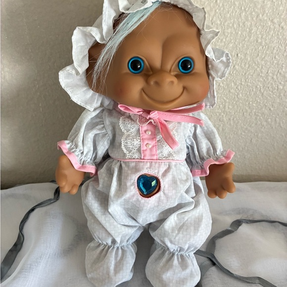 Toys | Vintage 1993 Adorable 1 Inch Troll Doll Ace With Pjs And A ...